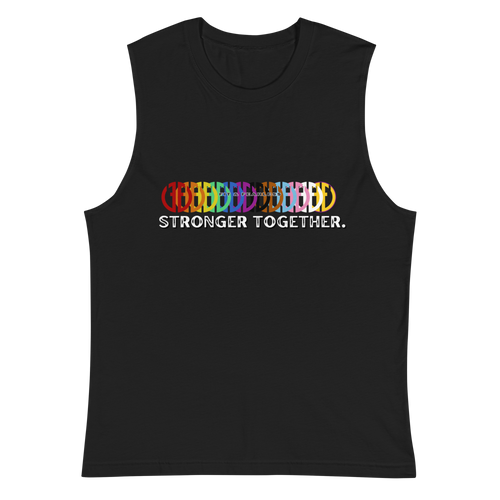 Stronger Together PRIDE Muscle Shirt | Fit & Fearless