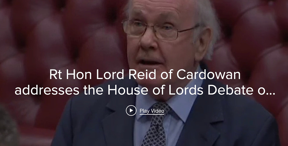 Lord Reid calls for a Trustable Process for AI Software