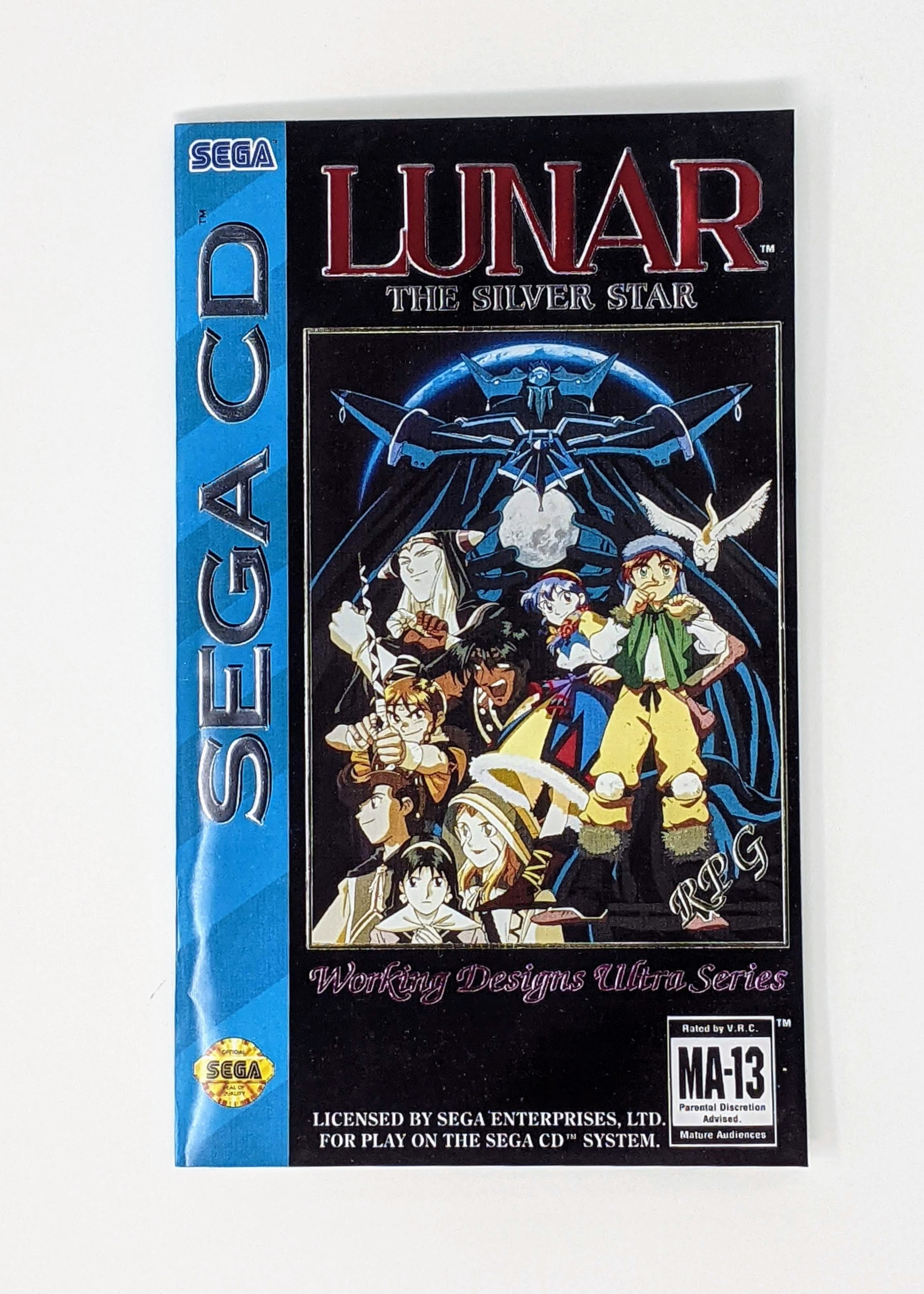 Games & Puzzles Toys & Games Lunar The Silver Star Sega CD replica case ...