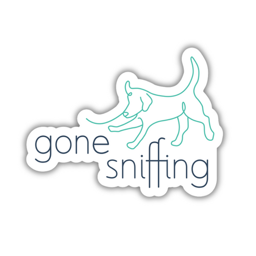 Gone Sniffing Sticker | connectingwithdogs