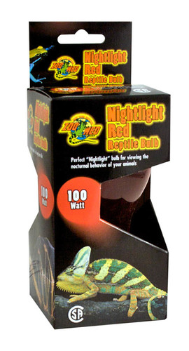 ZooMed 100w Nightlight Red Reptile Bulb | Exotic Pet Reptiles