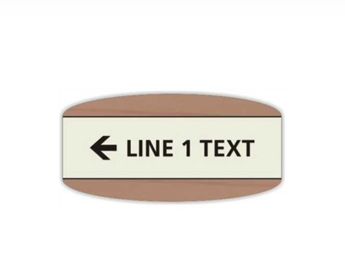 CUSTOM DIRECTIONAL SIGN (1 LINE), 4-7/8" X 10" WEDGE SERIES | Ada Signs