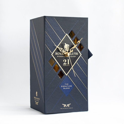 Blue Box Wine Clock with Lighting | 1001HK