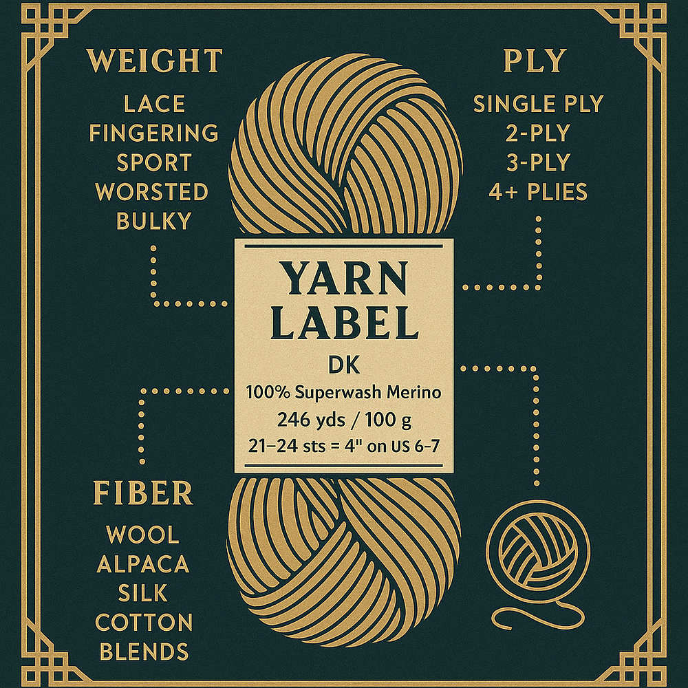 How to Read a Yarn Label: Weight, Ply, and Fiber Explained