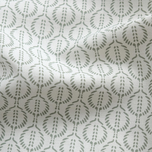 Hopper, Eucalyptus Green Linen Fabric | leapingfoxes