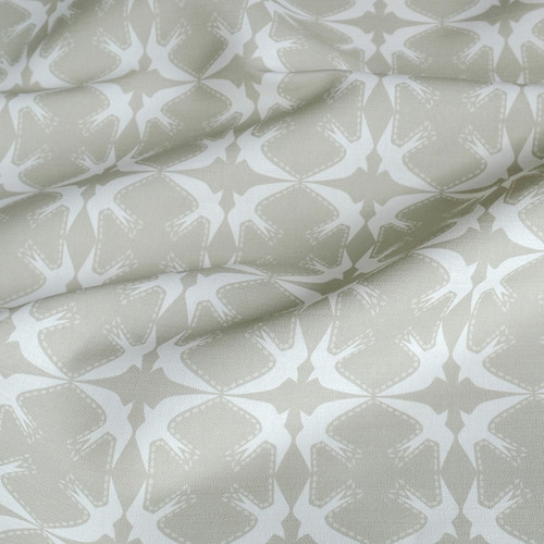 Swoop, Large, Light Sage Linen Fabric | leapingfoxes
