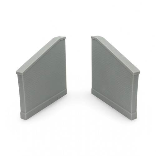 Wing walls - N Scale Board Formed Concrete | Cecil Scale Models