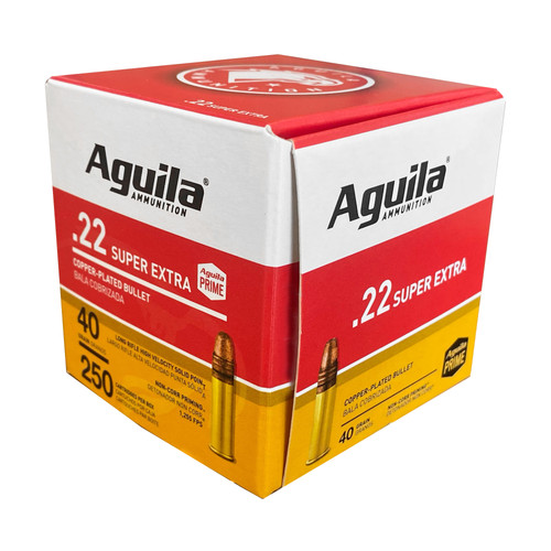 Aguila Ammunition, Rimfire, 22 LR, 40Gr, Solid Point, Hi-Velocity ...