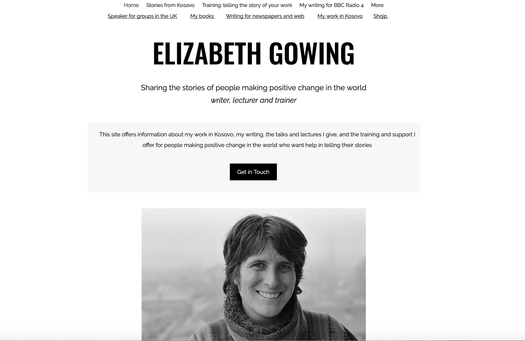 Elizabeth Gowing biography | elizabethgowing