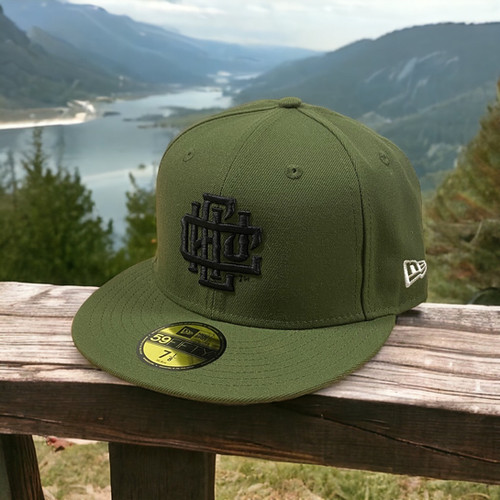 Dark Green New Era 59 Fifty Hats | East Coast Hidden Ju