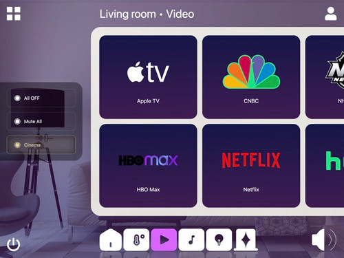 Luxe Control Suite: HTML5 GUI for Crestron Control System AVstudio Editor