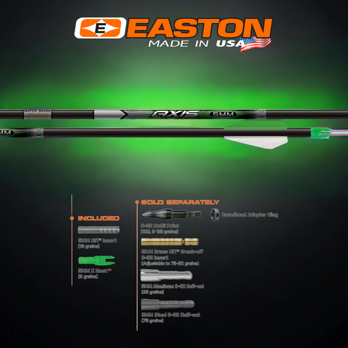 Easton Axis Match Grade 5mm Shafts - Ultimate Performance Arrows ...