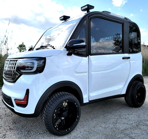 LE Coco Coupe Electric LSV Golf Car 4 Seater 60v – White | Coco Coupe