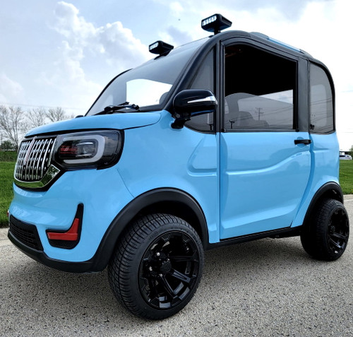 LE Coco Coupe Electric LSV Golf Car 4 Seater 60v – Light Blue | Coco Coupe