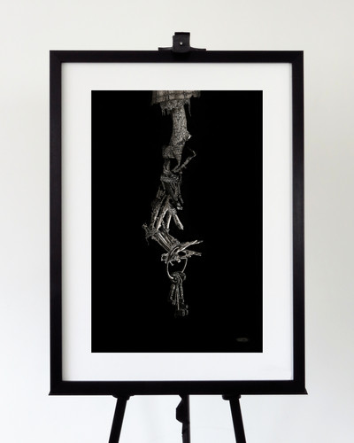 Original charcoal pencil horror art scarecrow illustration Rust and ...