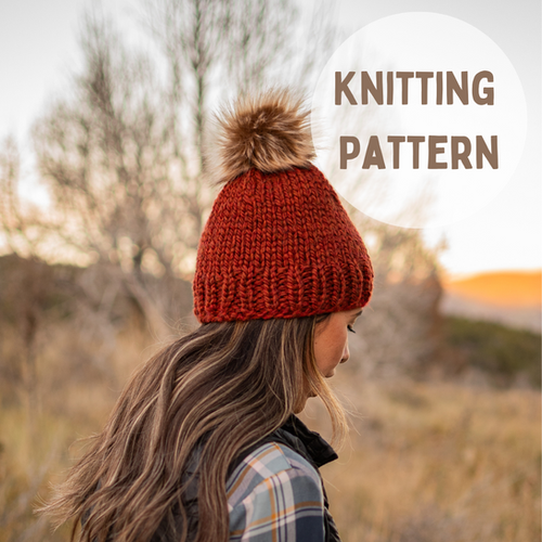 Salmon Beanie - Knitting Pattern | Idaho Stitched