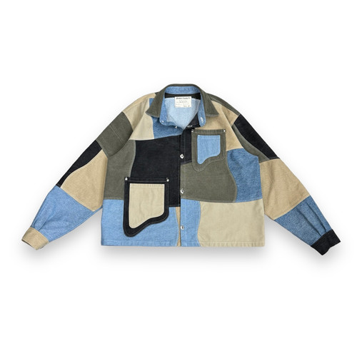 Patchwork Button Down, Size Large | Broken Supply Co