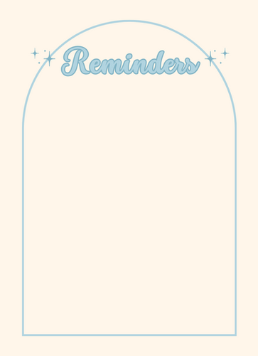 Reminders Notepad | Olive & Co.