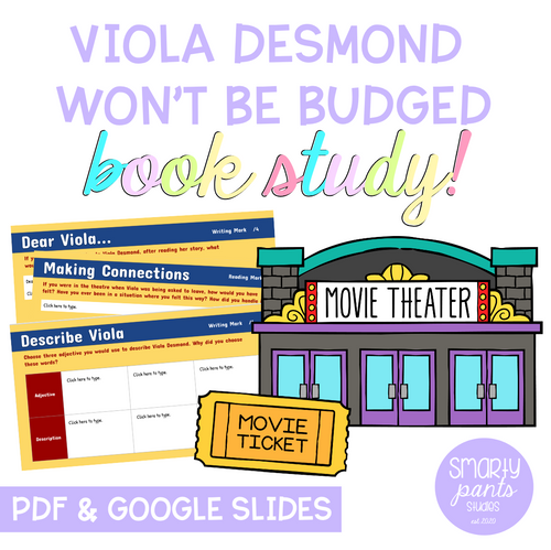 Viola Desmond Won't Be Budged! Book Companion - Black History Month ...