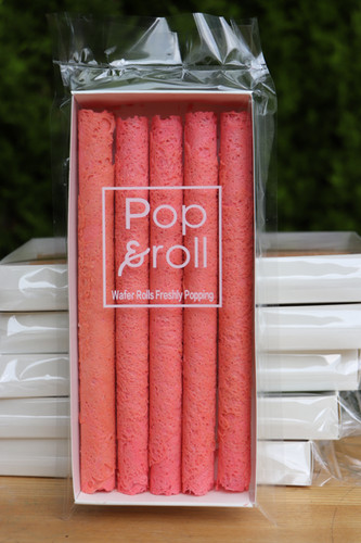 Red Velvet Wafer Rolls | Pop & Roll