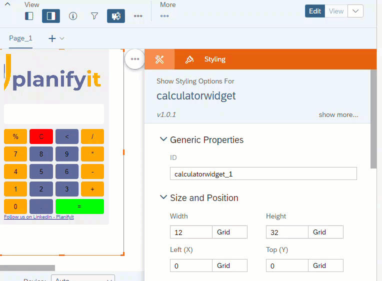Building a Customizable Calculator Widget for SAC - Styling and Builder ...
