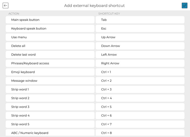 Managing External Keyboard Shortcuts