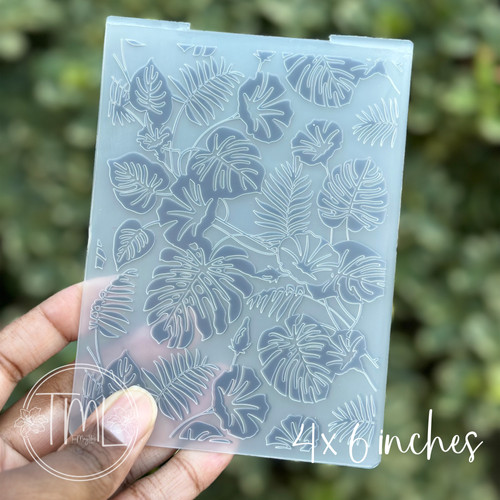 Tropical Leaves Embossing Folder | TJs Magic Touch