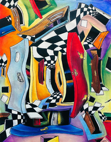 Trippy Doors Digital Print | John Zoccoli Art