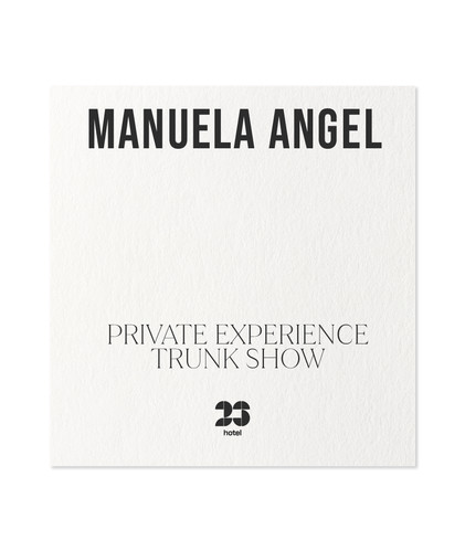 MANUELA ANGEL TRUNK SHOW | Manuela Angel