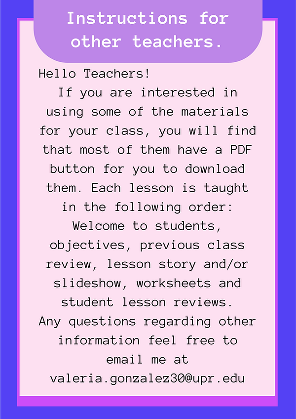 Teacher's Page | My Site