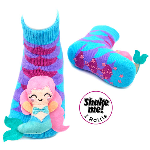 Rainbow Mermaid - Boogie Toes Rattle Socks | Piero Liventi Retail