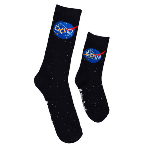 2-pair Sidekicks Son Space Nasa - Daddy & Me Socks Set | Piero Liventi ...