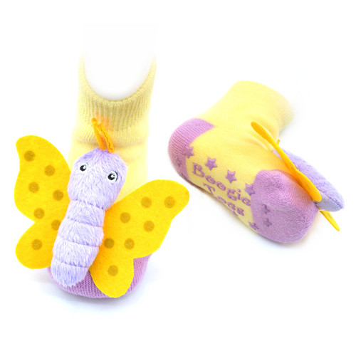 Butterfly Boogie Toes Rattle Socks | Piero Liventi Retail