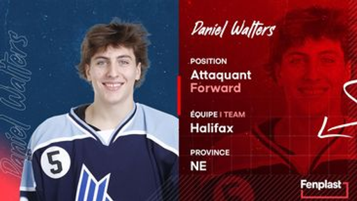 Daniel Walters est un nouveau membre des Mooseheads