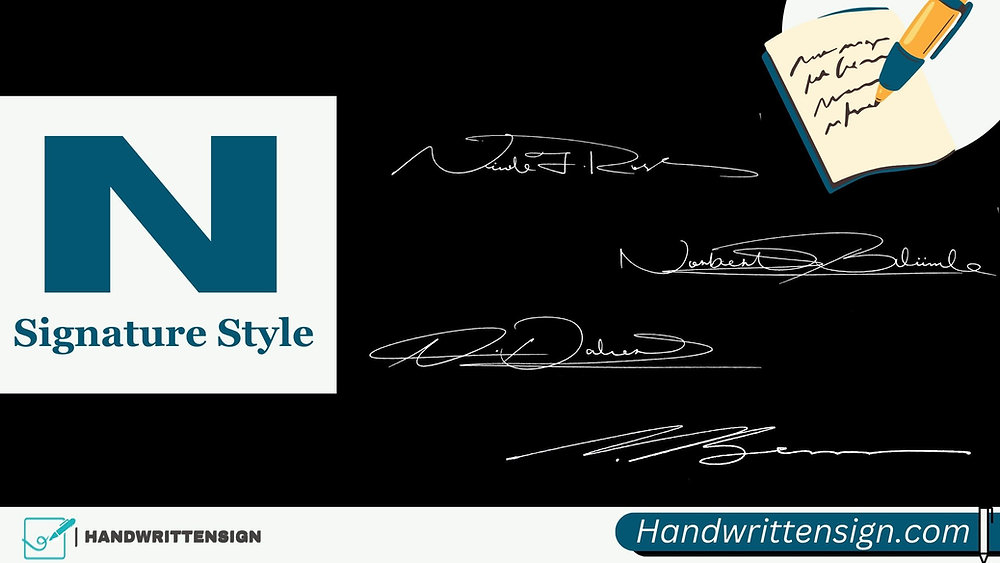 N Letter Signature Style in 2025