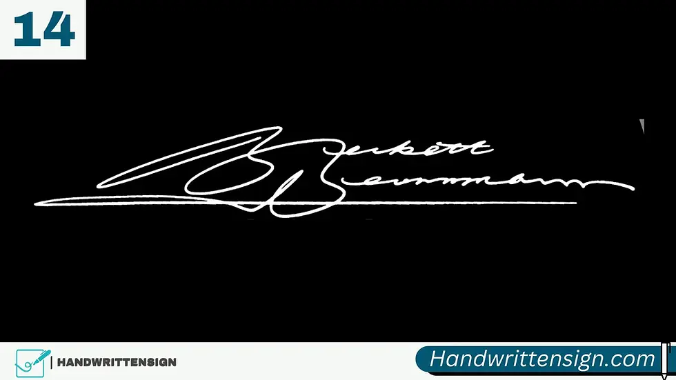 B Letter Signature Style With Examples in 2025