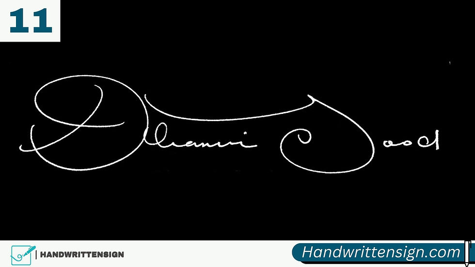 D Letter Signature Style in 2024 | HandwrittenSign
