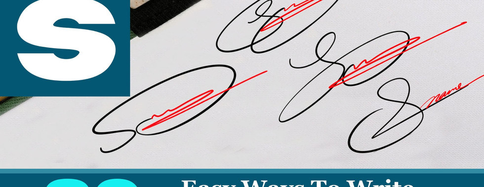 S Letter Signature Style With Examples in 2025