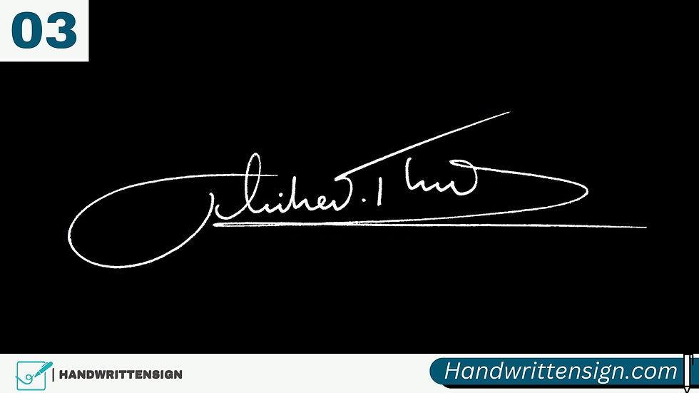 T Letter Signature Style With Examples in 2024