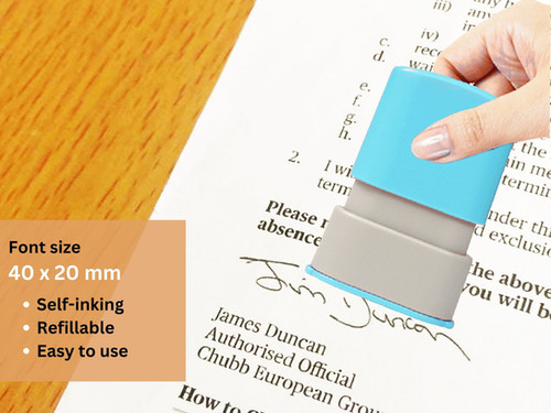 Custom signature Stamp | Self-inking |Free delivery |CAN be used over ...