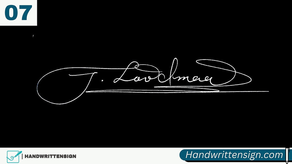 J Letter Signature Style (with examples) in 2024