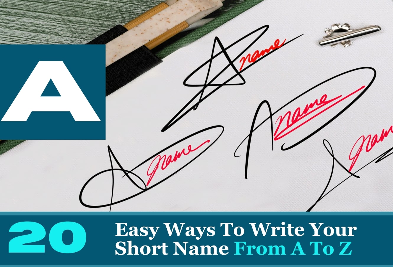 Signature Ideas for Letter A In 2026 (With Examples)