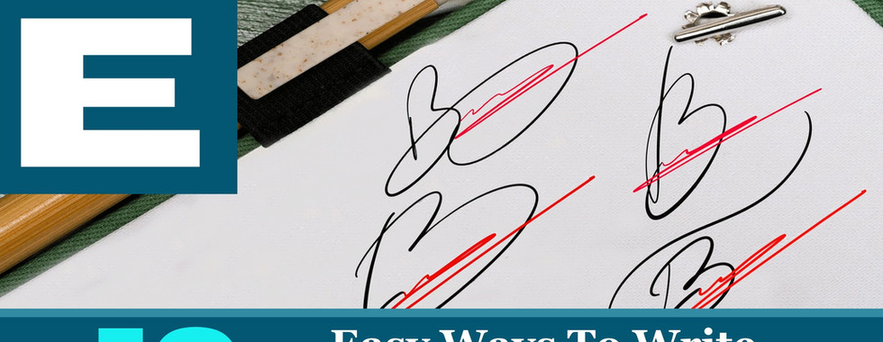 E Letter Signature Style With Examples in 2025
