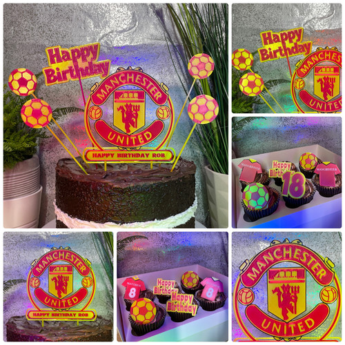Manchester Football Inspired Cake Toppers | Doge Studio