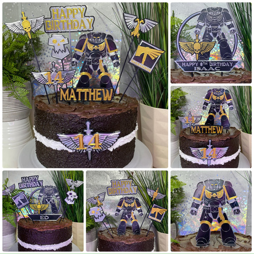 Warhammer Inspired Cake Toppers - Dark | Doge Studio