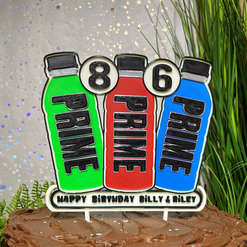 Prime Inspired Cake Topper - Twinned | Doge Studio