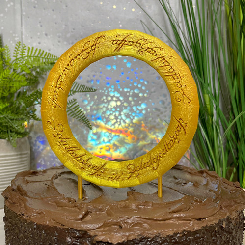 The Lord Of The Rings Inspired Cake Topper Ring A | Doge Studio