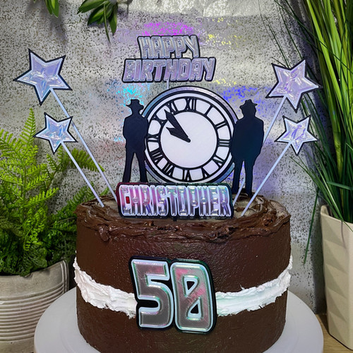 Back To The Future Inspired Western Cake Toppers | Doge Studio