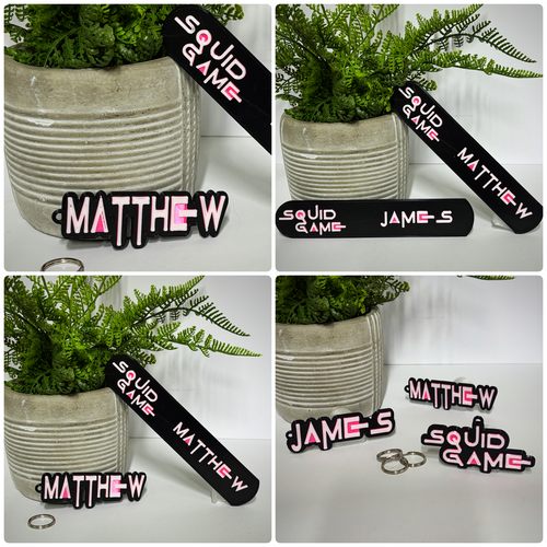 Squid Game Inspired Bookmark & Keyrings | Doge Studio