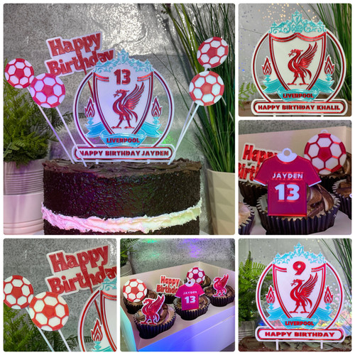 Liverpool Football Inspired Cake Toppers | Doge Studio